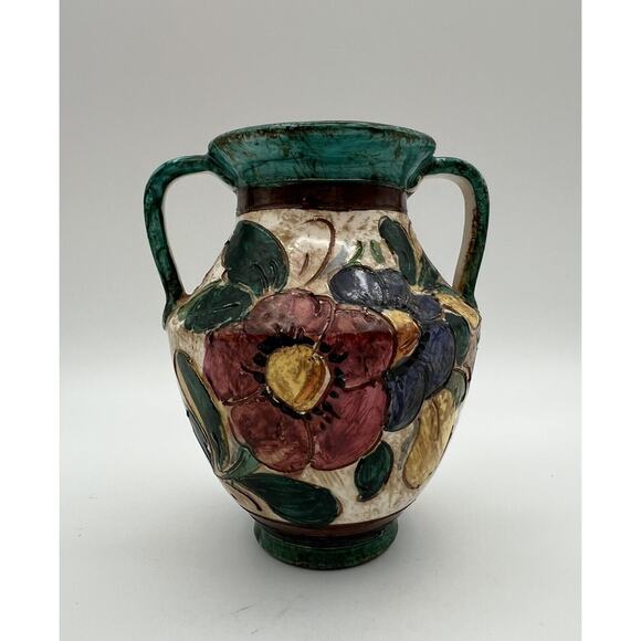 Handmade | Accents | Sgraffito Italian Pottery Small Hand Painted 5 ...